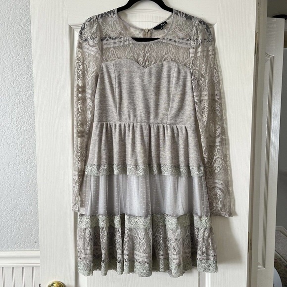 Ryu | Dresses | Anthropologie Ryu Lace Oatmeal Dress | Poshmark